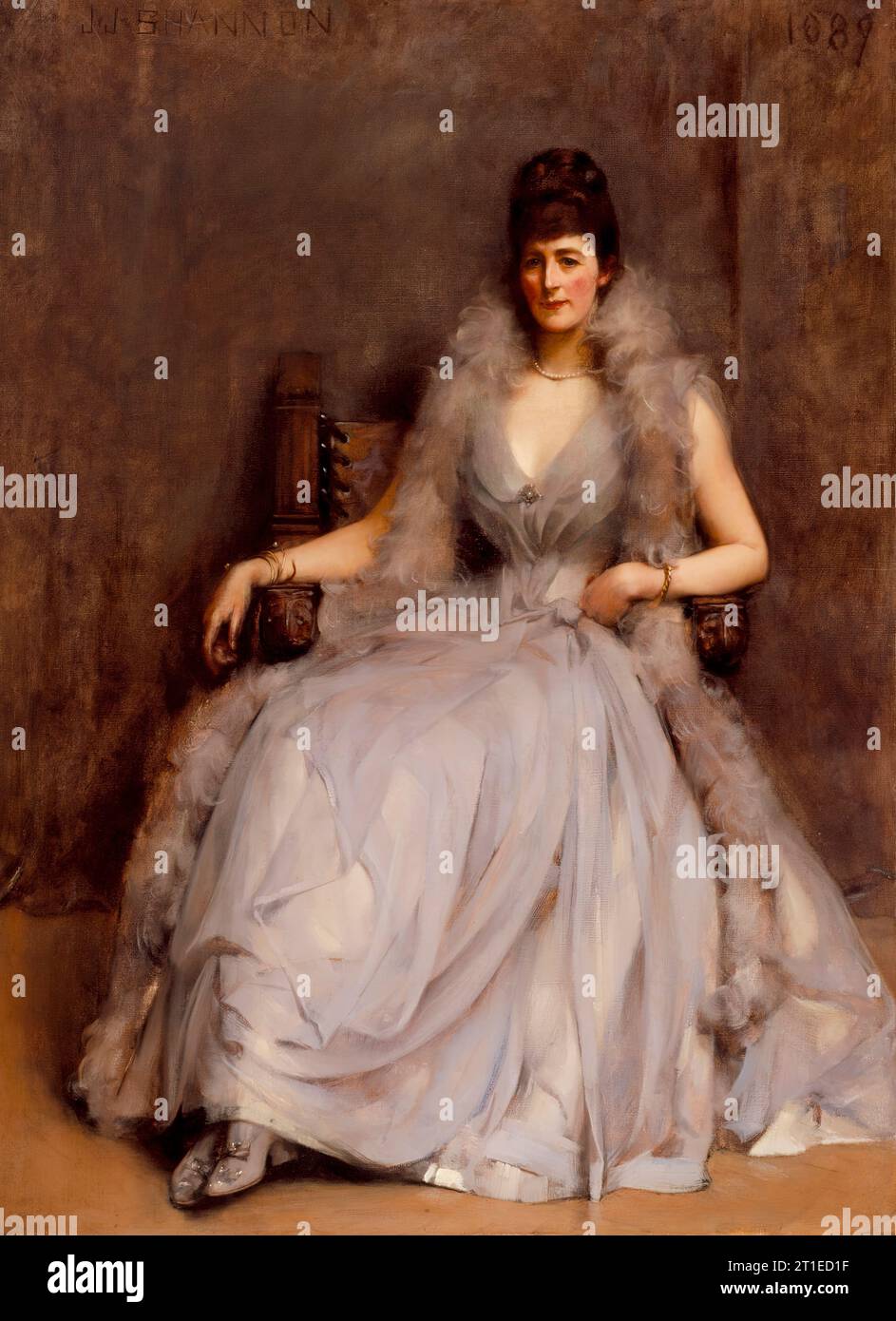 Portrait of Cecilia Tower, 1889.The sitter was a member of the Tower ...