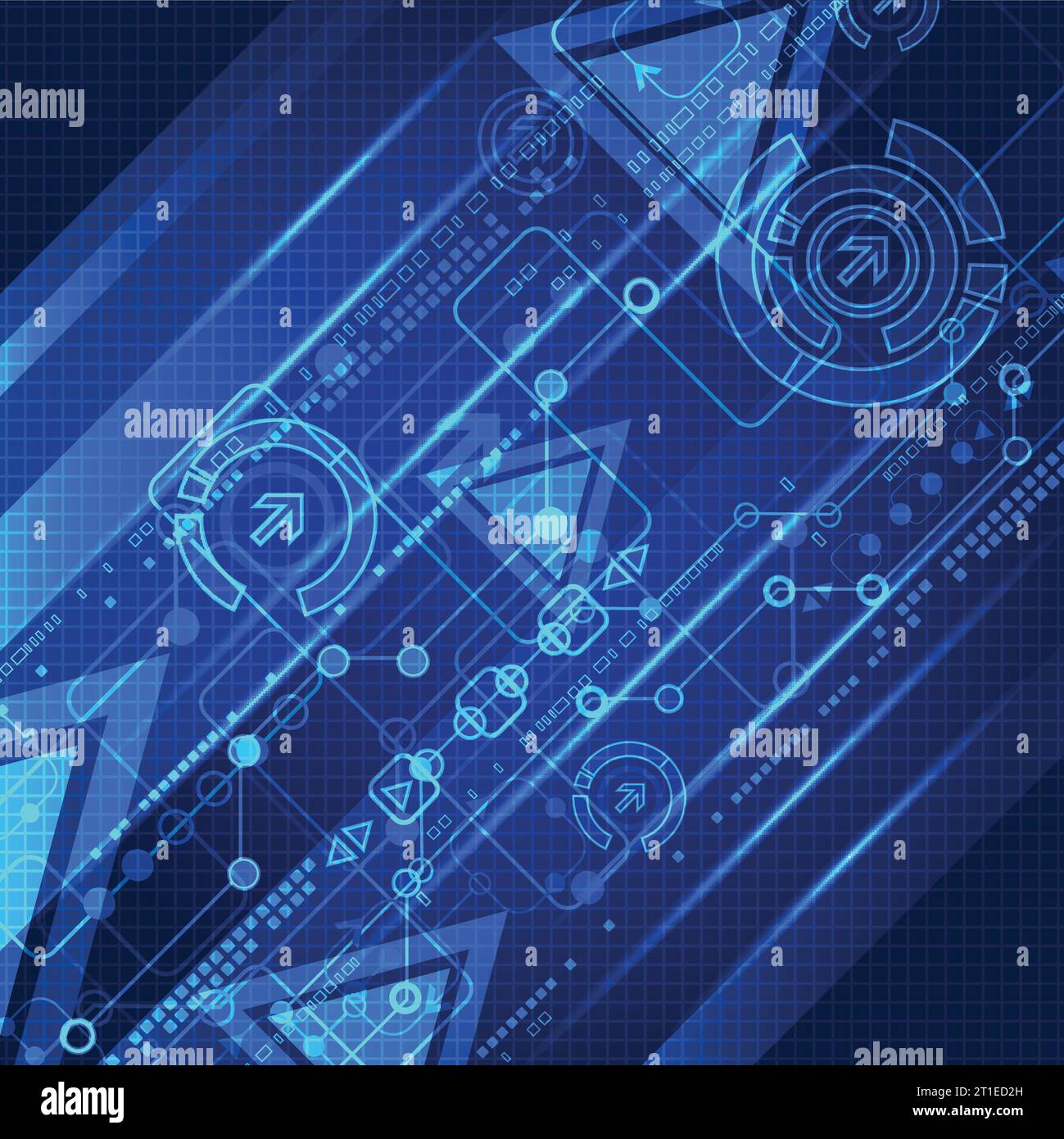 Abstract technological background. Vector Stock Vector Image & Art - Alamy