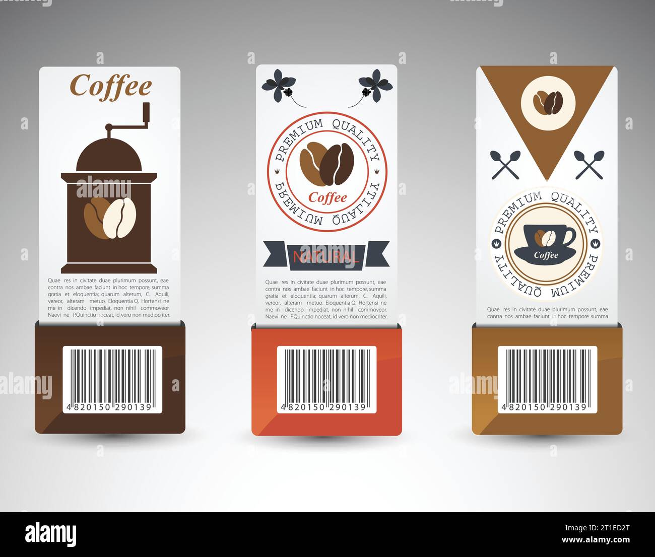 Set of coffee labels. Vector Stock Vector Image & Art - Alamy
