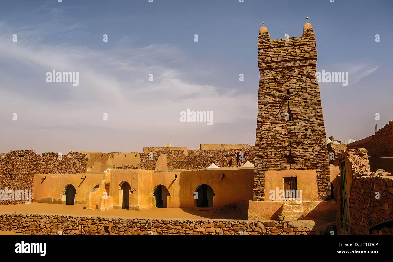Minaret chinguetti mauritania hi-res stock photography and images - Alamy