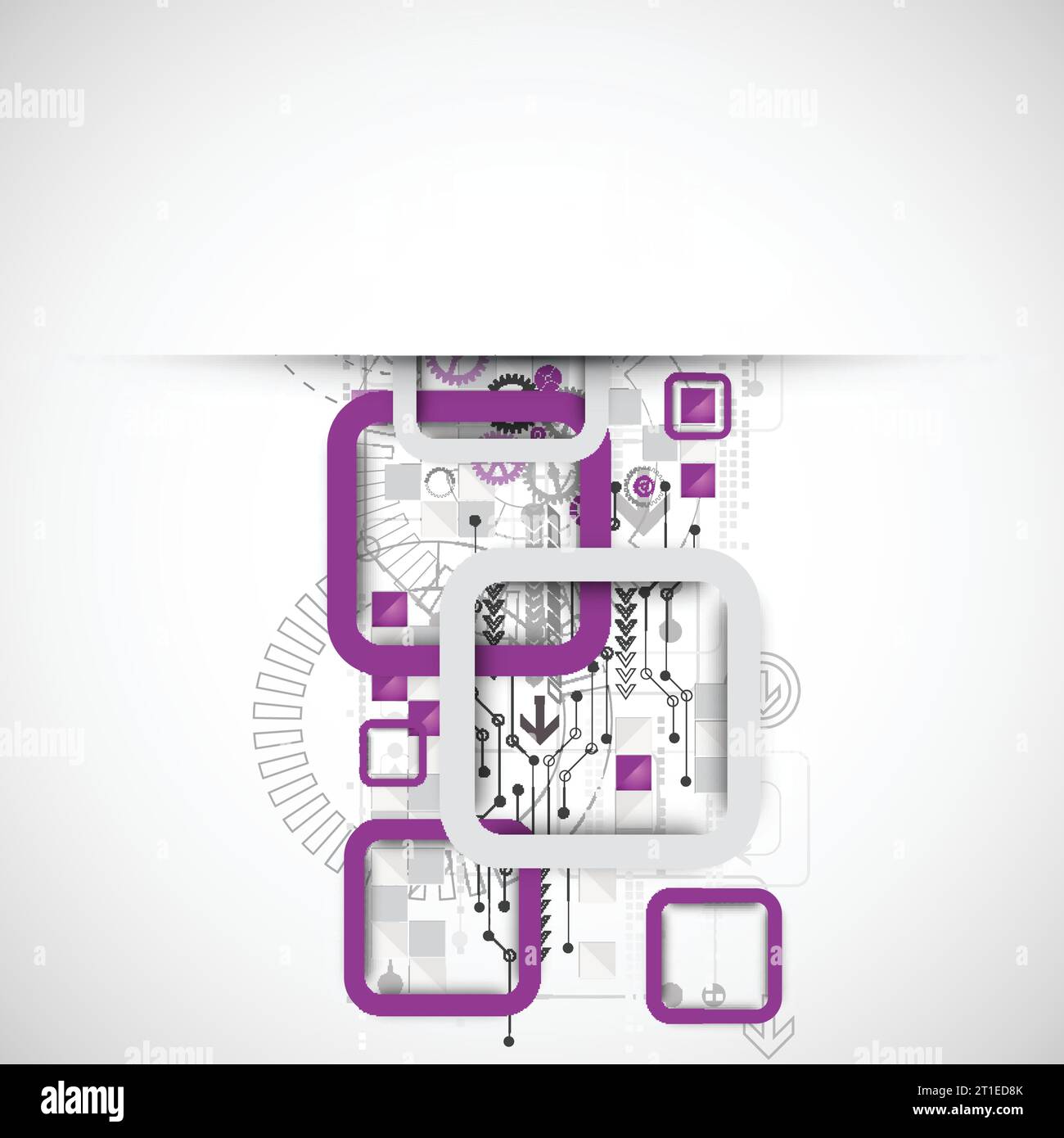 Abstract technology square background. Vector Stock Vector Image & Art ...