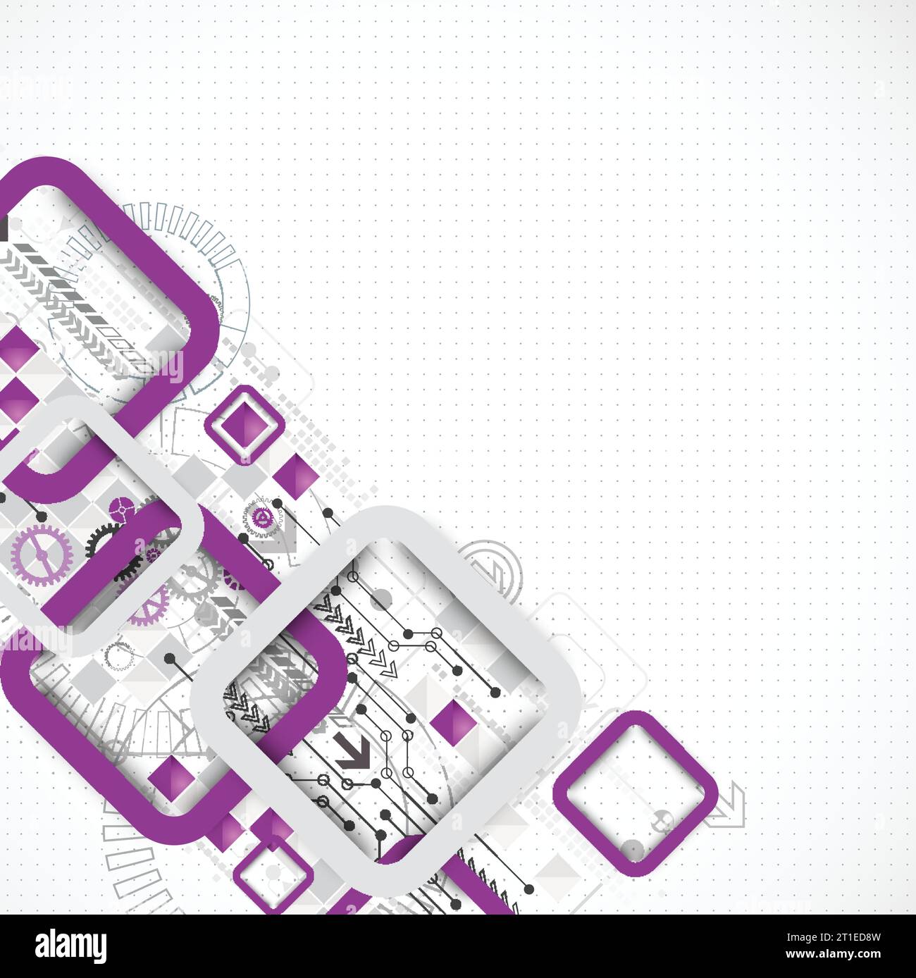 Abstract technology square background. Vector Stock Vector Image & Art ...