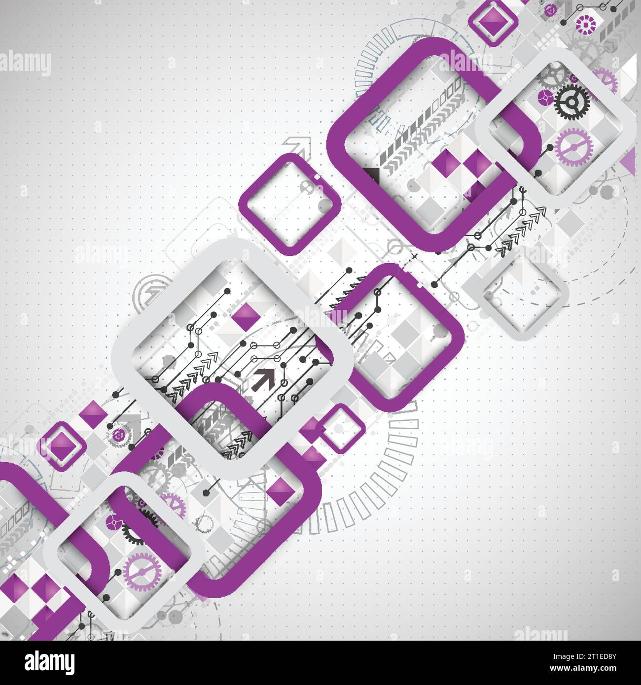 Abstract technology square background. Vector Stock Vector Image & Art ...