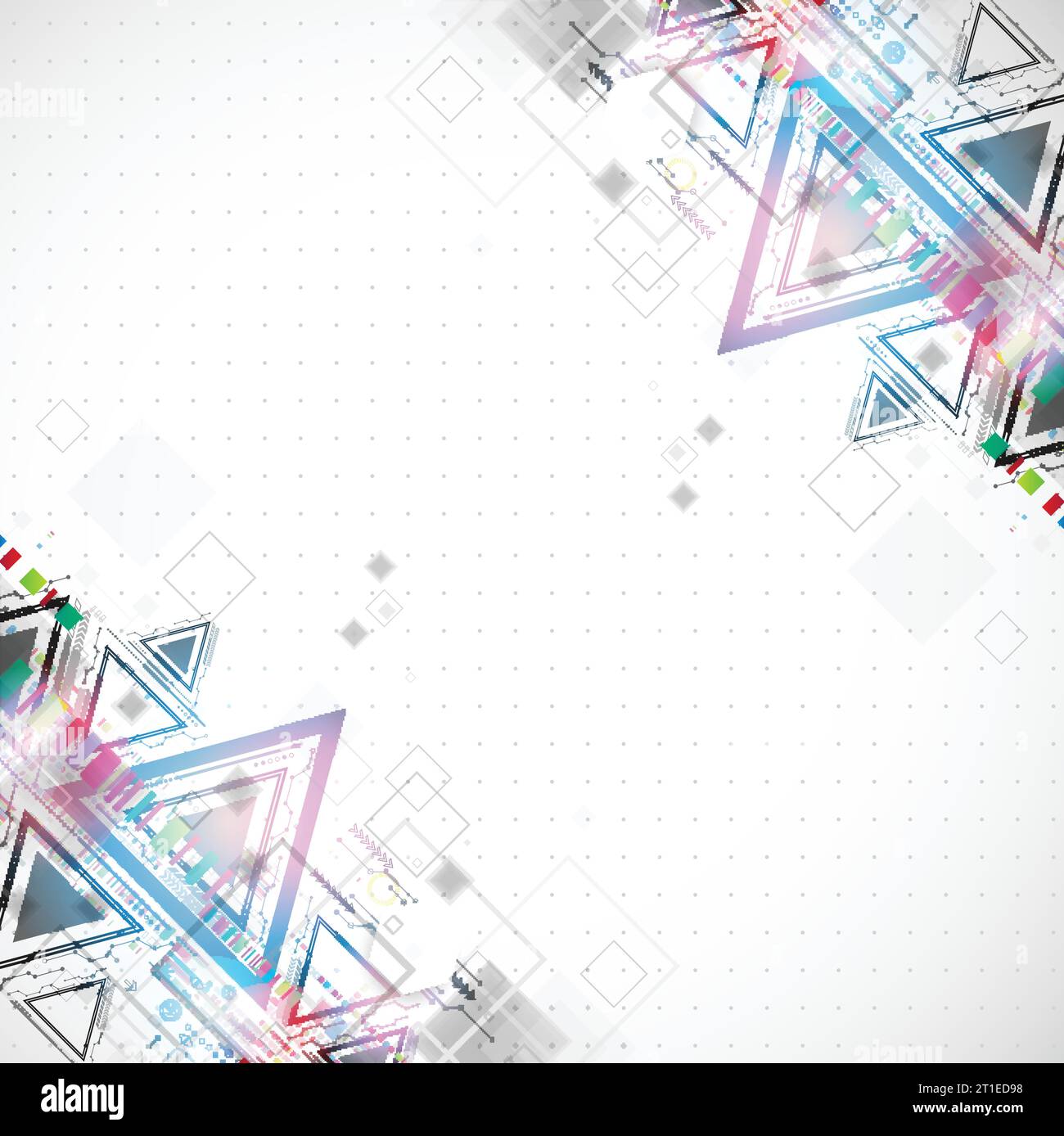 Abstract technology triangle background. Vector Stock Vector Image ...