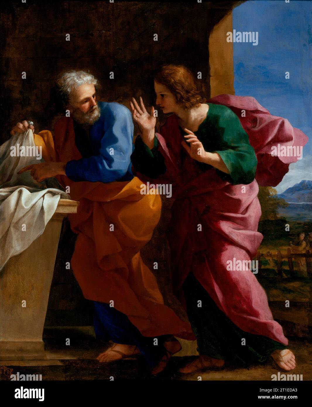 Peter and john jesus tomb hi-res stock photography and images - Alamy