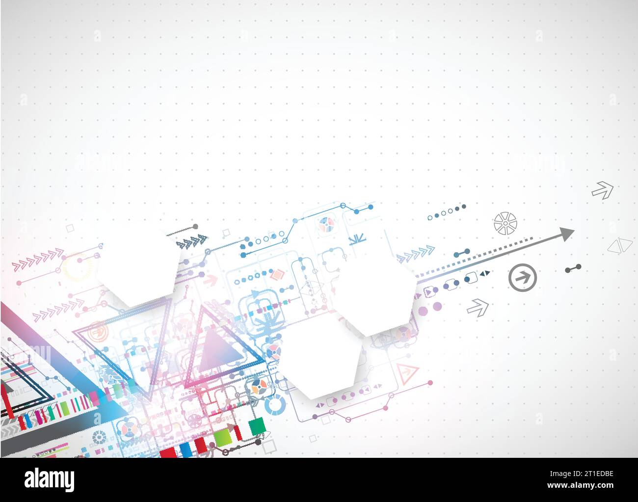 Abstract technology triangle background. Vector Stock Vector Image ...