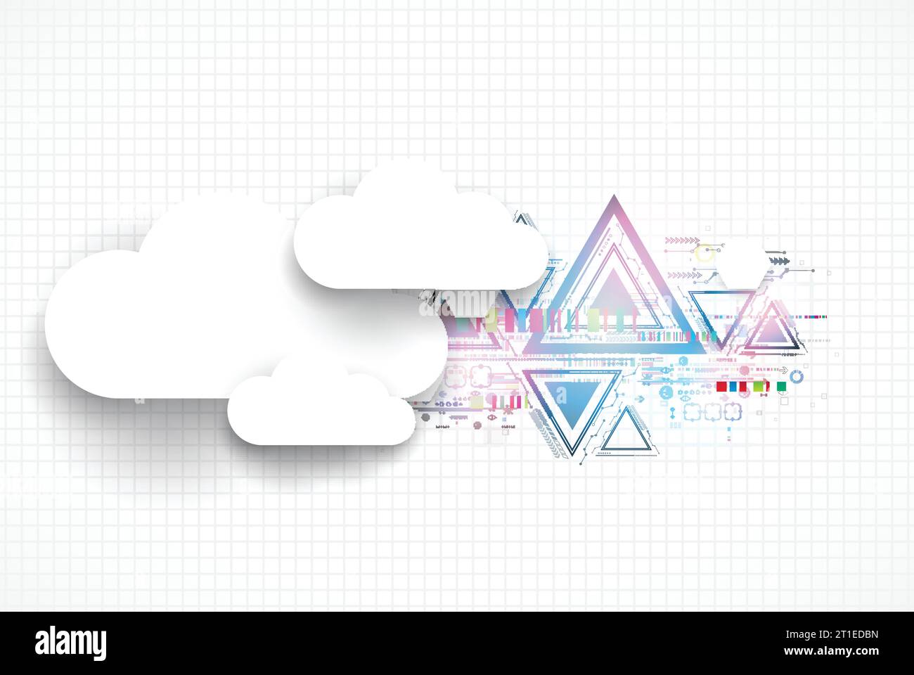 Web cloud banner template. Vector Stock Vector Image & Art - Alamy
