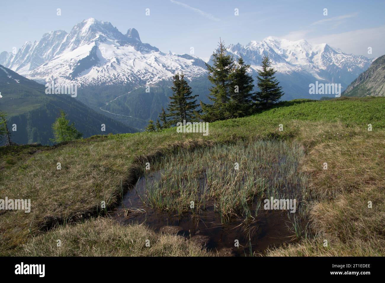 Massif In Mont Blanc In Posettes In Chamonix In Haute Savoie In France ...