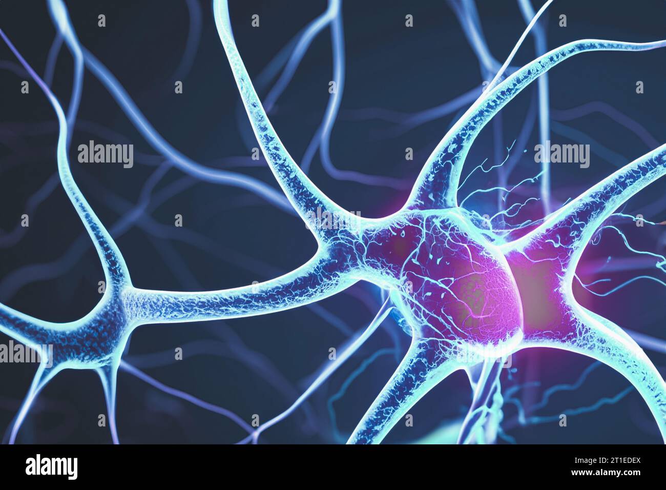 Illustration on the subject of medicine and neurology. Medical ...