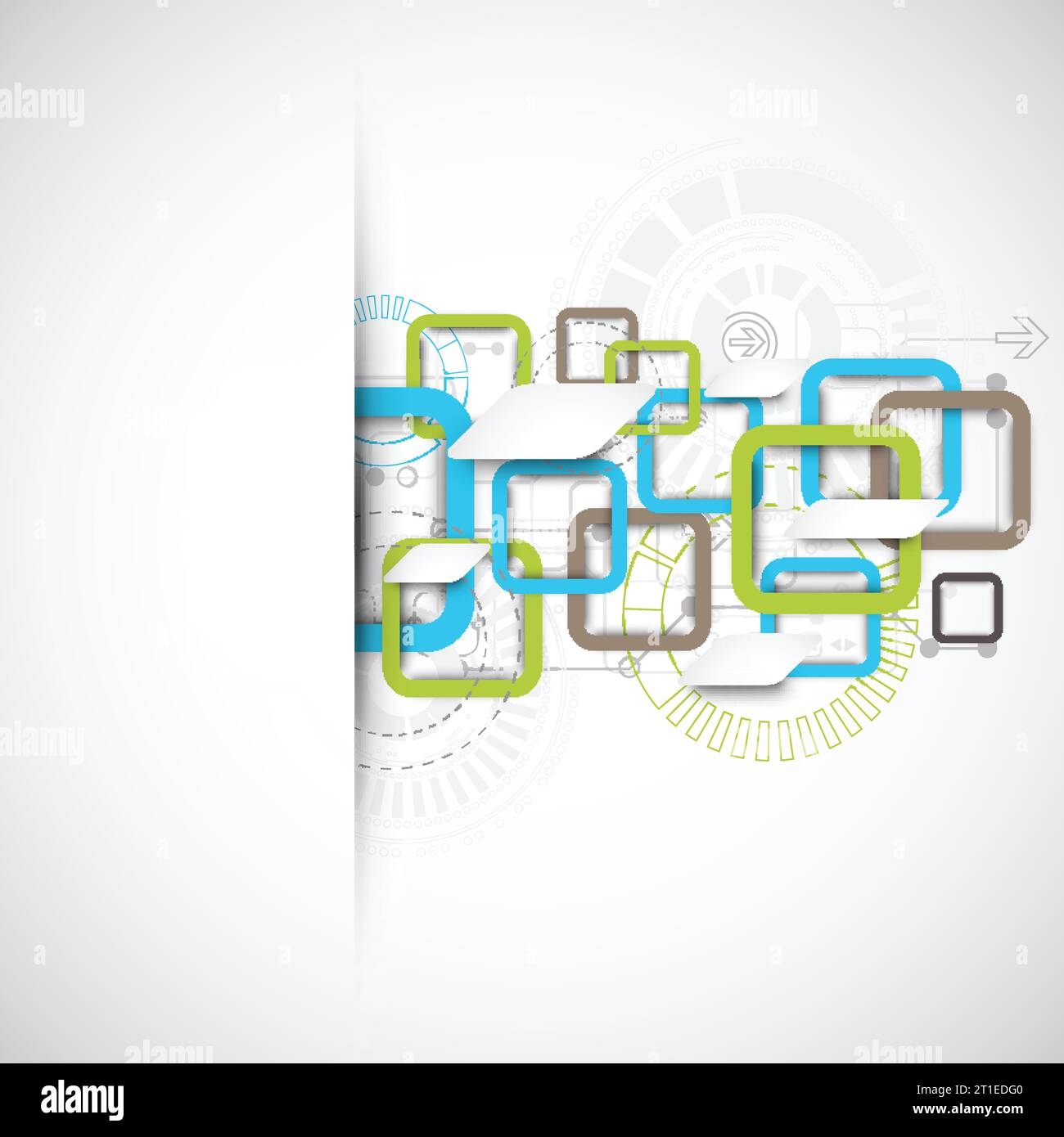 Abstract technology square background. Vector Stock Vector Image & Art ...