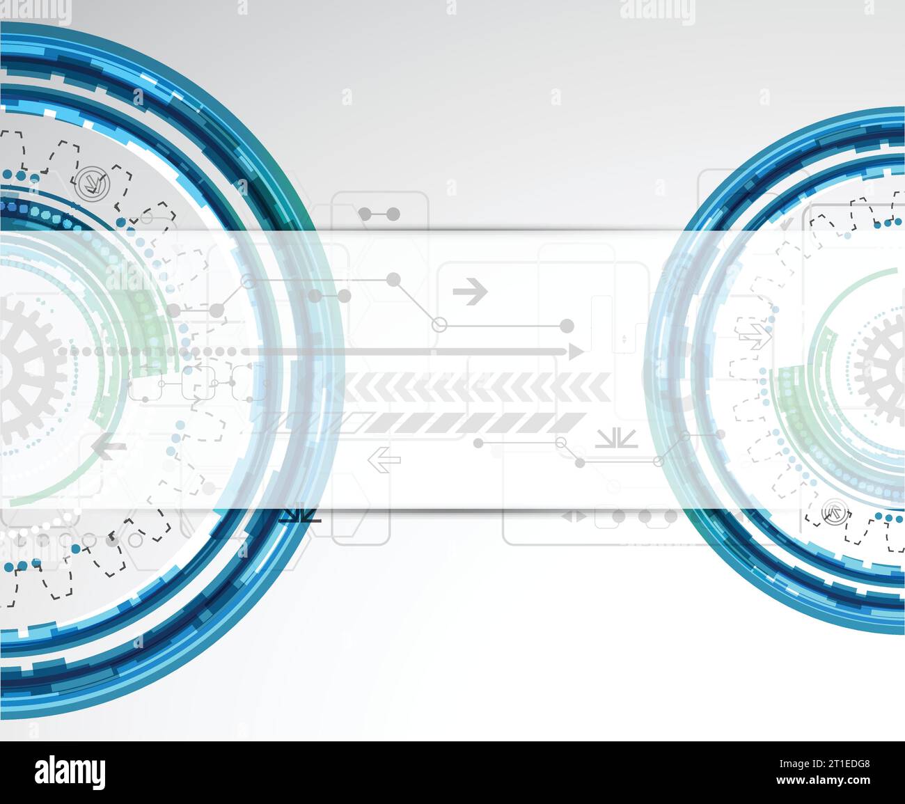 Abstract technological background with various elements. Vector Stock ...