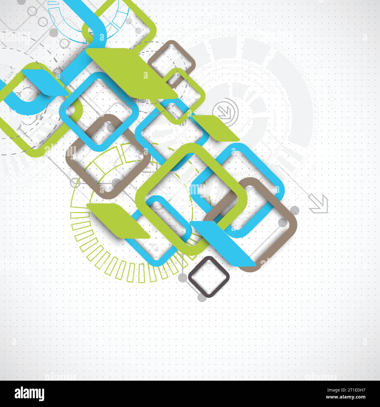 Abstract technology square background. Vector Stock Vector Image & Art ...