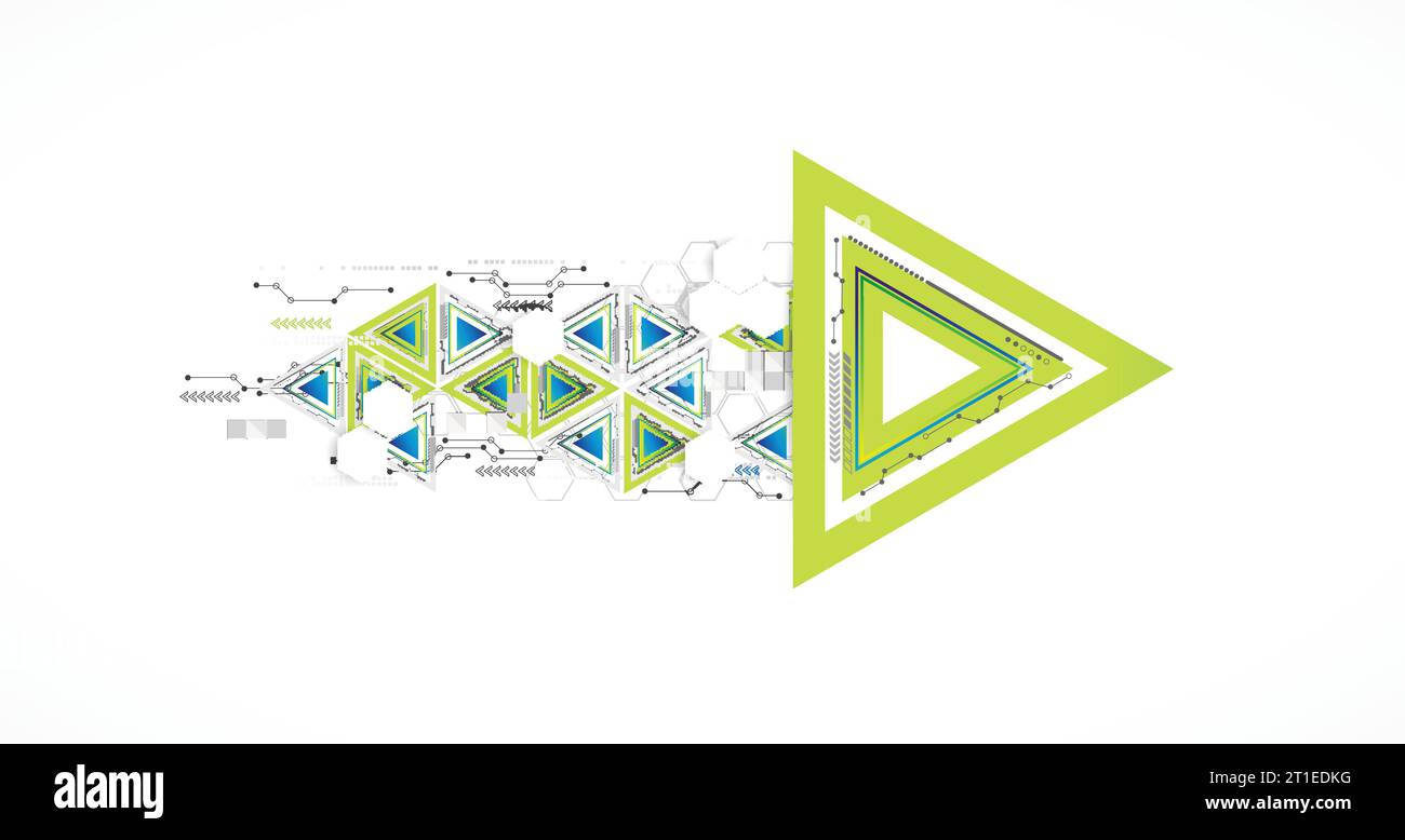 Abstract technology triangle background. Vector Stock Vector Image ...