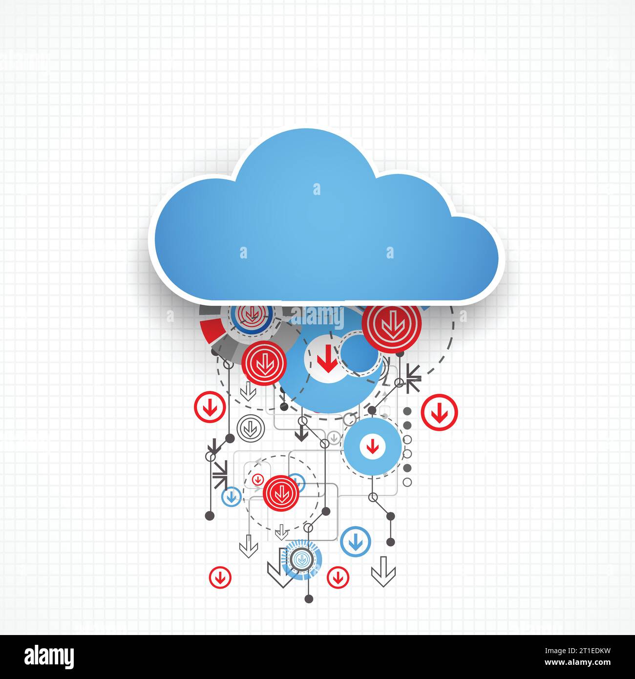 Web cloud banner template. Vector Stock Vector Image & Art - Alamy