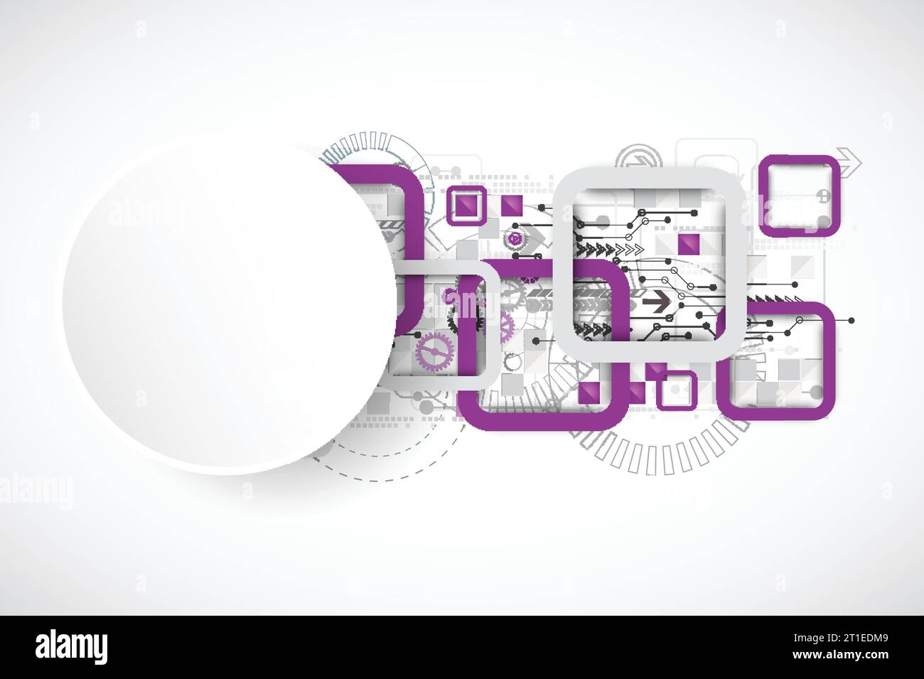 Abstract technology square background. Vector Stock Vector Image & Art ...