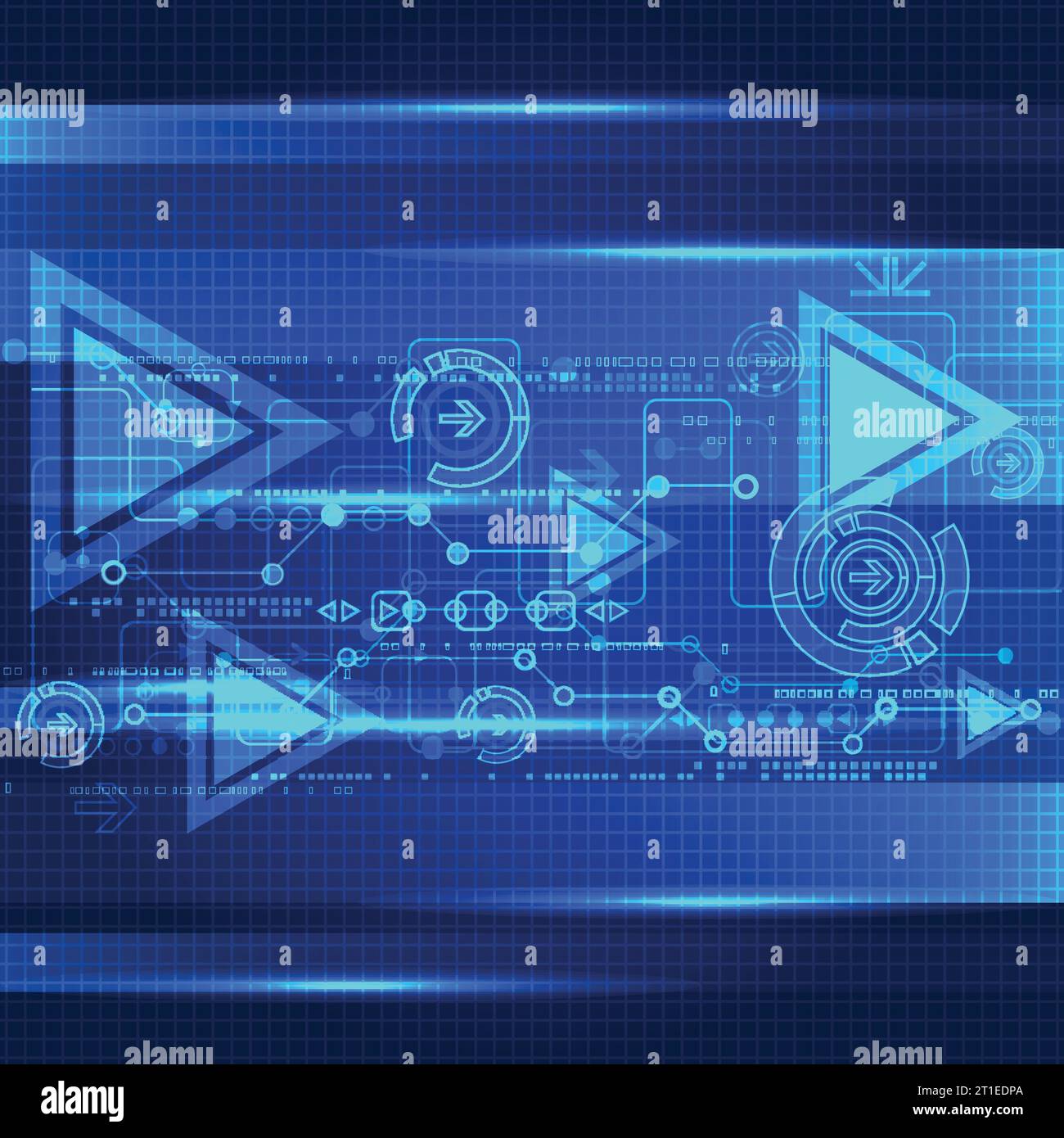 Abstract technological background. Vector Stock Vector Image & Art - Alamy