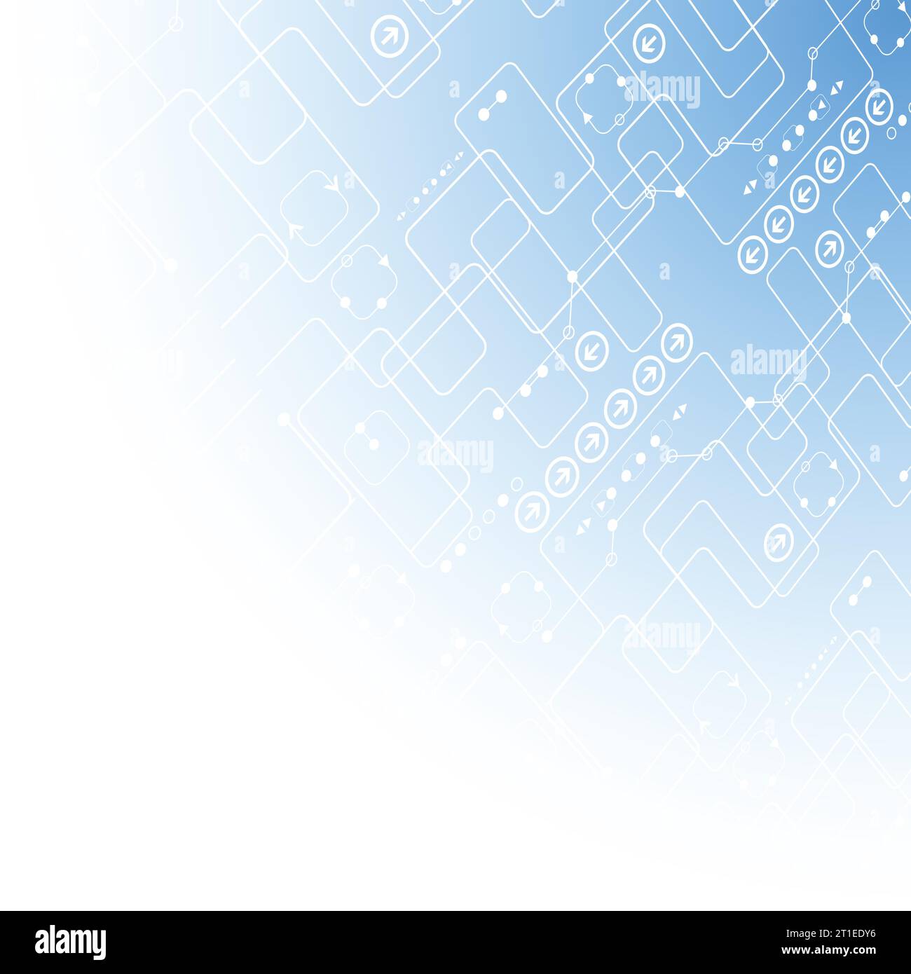 Blue technology business template background. Vector Stock Vector Image ...