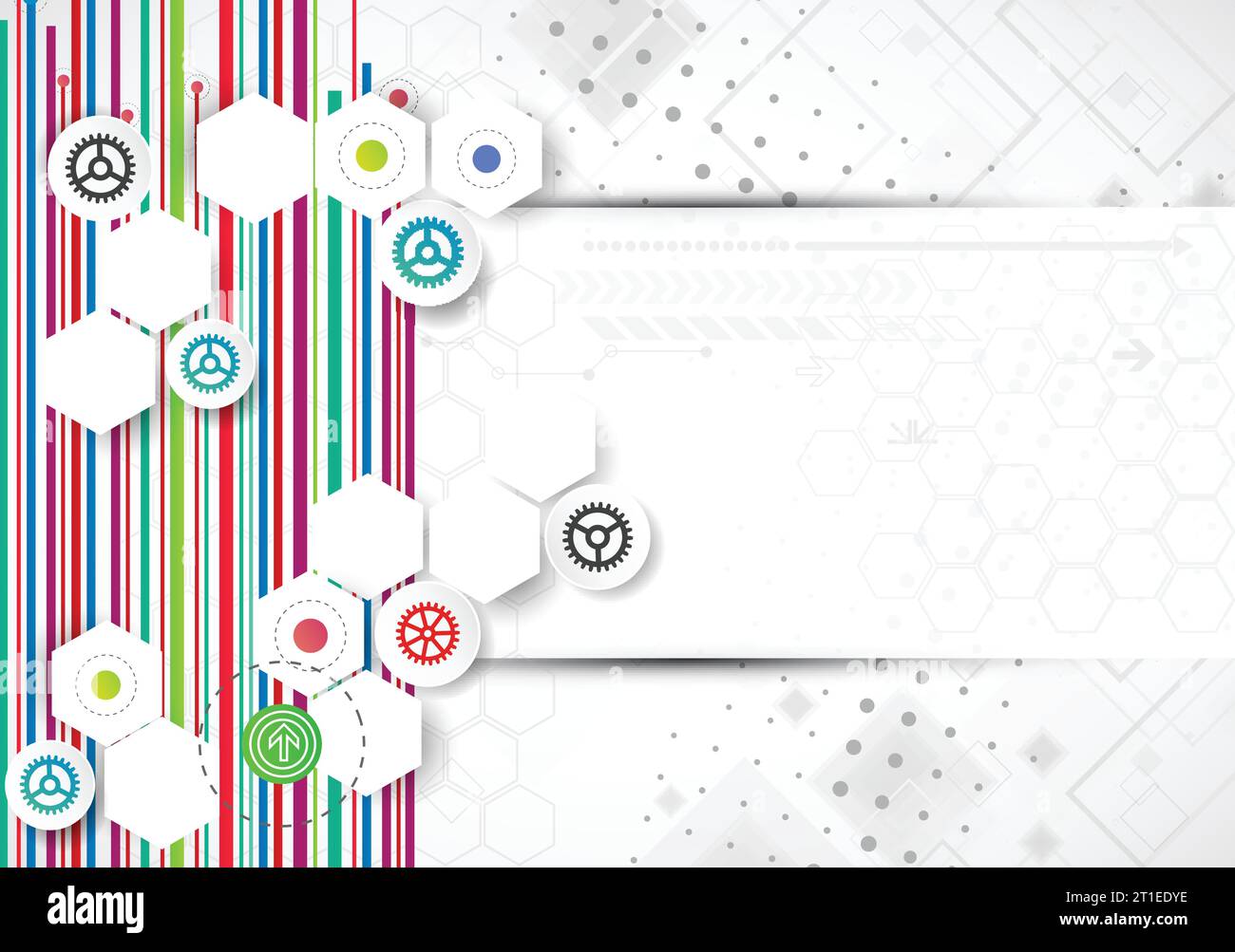 Color lines technology abstract background. Vector Stock Vector Image ...