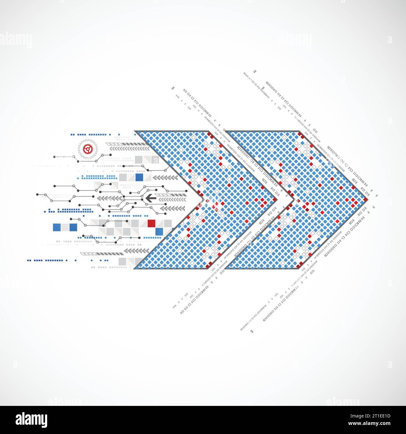 Abstract blue technology business background. Vector Stock Vector Image ...