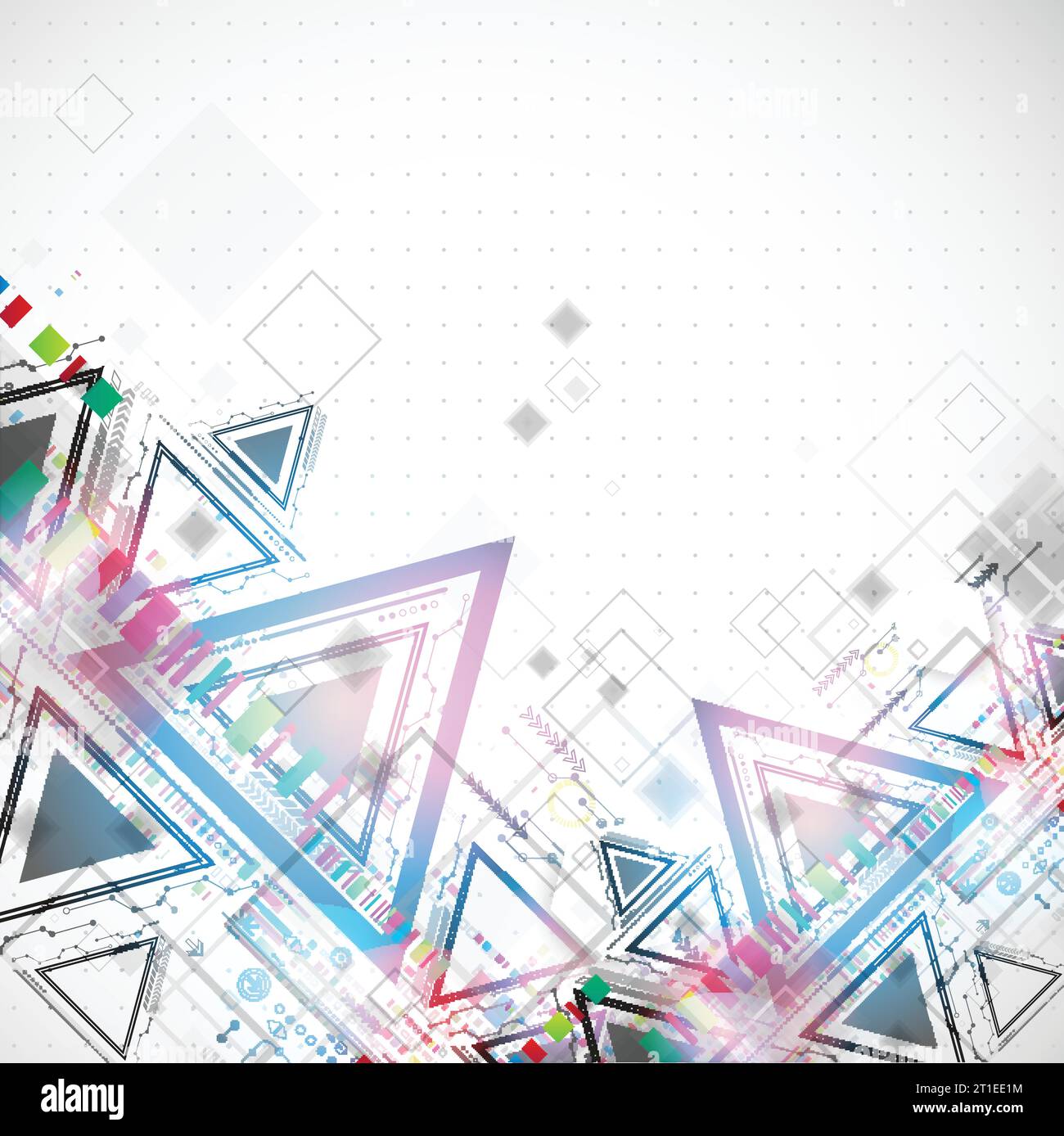 Abstract technology triangle background. Vector Stock Vector Image ...
