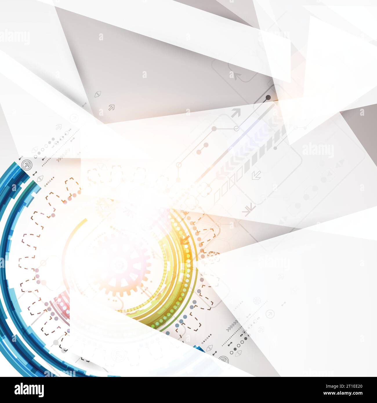 Abstract geometry technology background. Vector Stock Vector Image ...