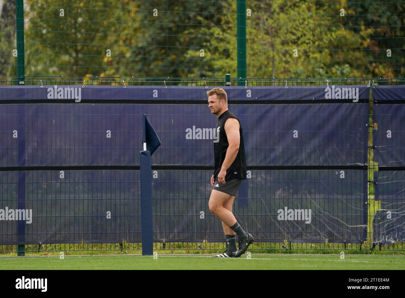 New Zealand captain Sam Cane during the team run at the INSEP in Paris ...