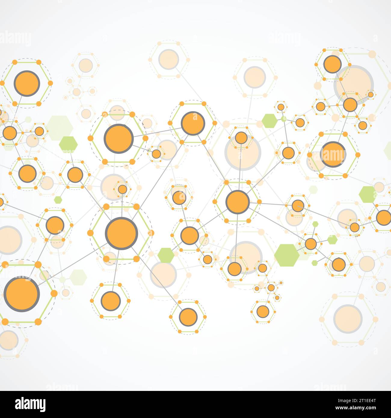 Network hexagonal color technology communication background. Vector ...
