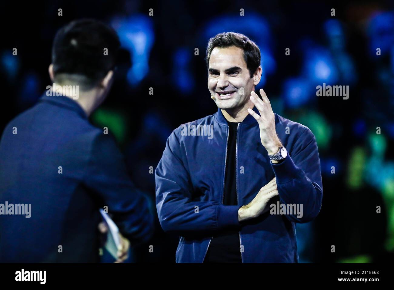SHANGHAI, CHINA - OCTOBER 13, 2023 - Roger Federer attends the Federer ...
