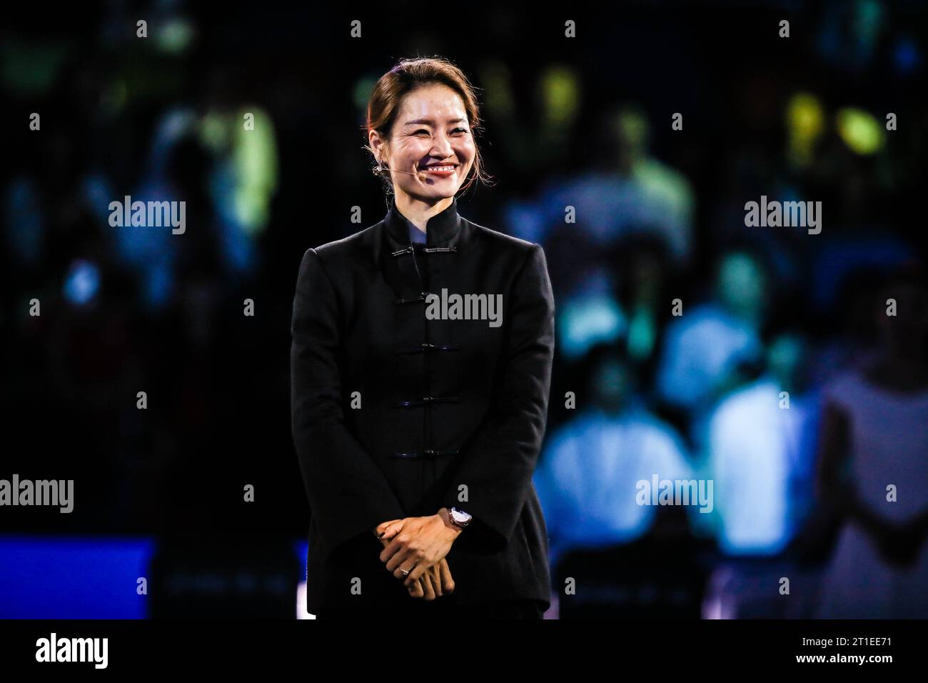 SHANGHAI, CHINA - OCTOBER 13, 2023 - Retired Chinese tennis player Li ...