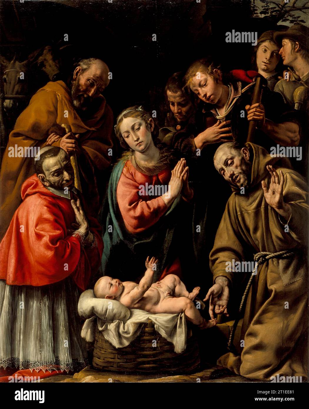 St francis of assisi nativity painting hi-res stock photography and images - Alamy