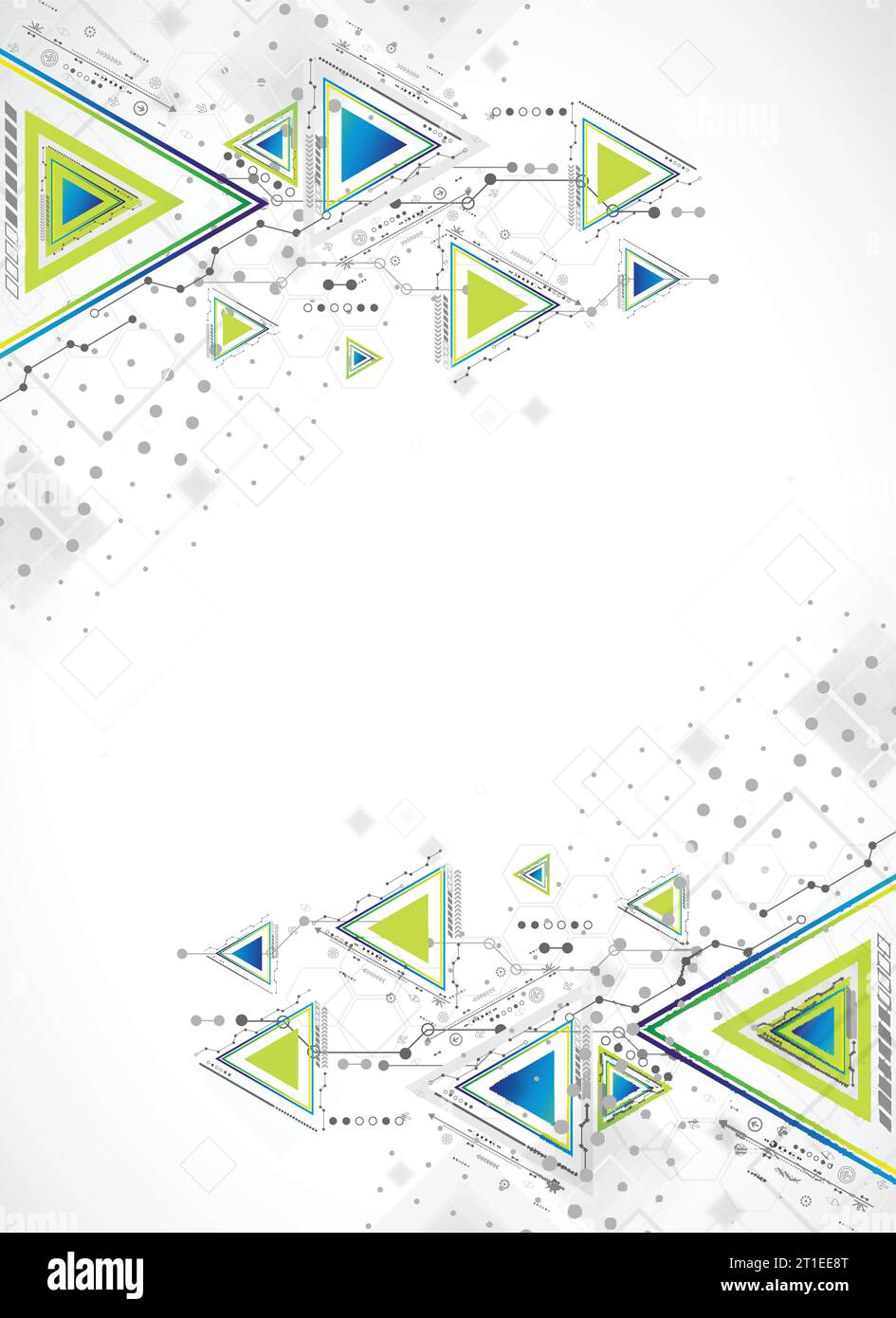 Abstract technology triangle background. Vector Stock Vector Image ...