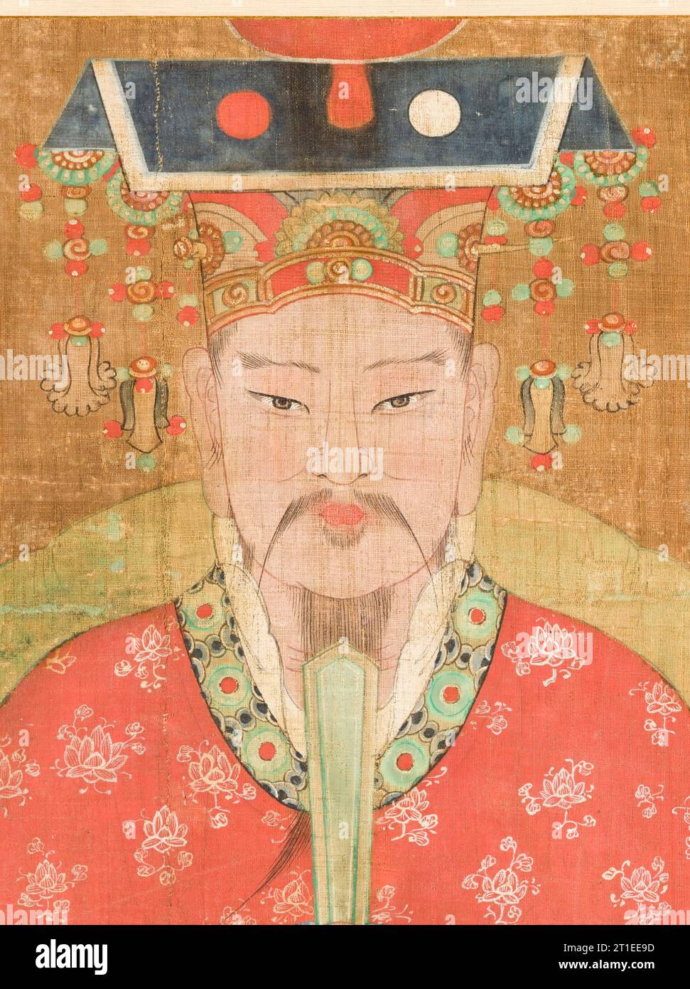 Portrait of Yan Emperor of the South. Nambang Yeomje (Nanfang Yendi), Lord of the Southern ...
