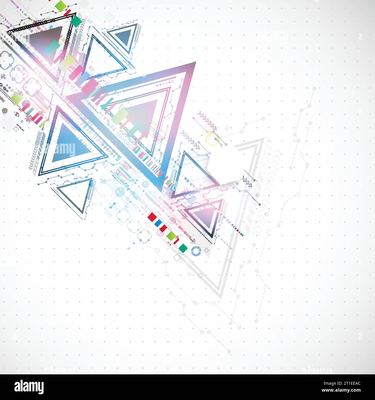 Abstract technology triangle background. Vector Stock Vector Image ...