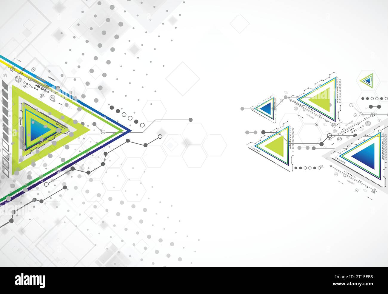 Abstract technology triangle background. Vector Stock Vector Image & Art - Alamy