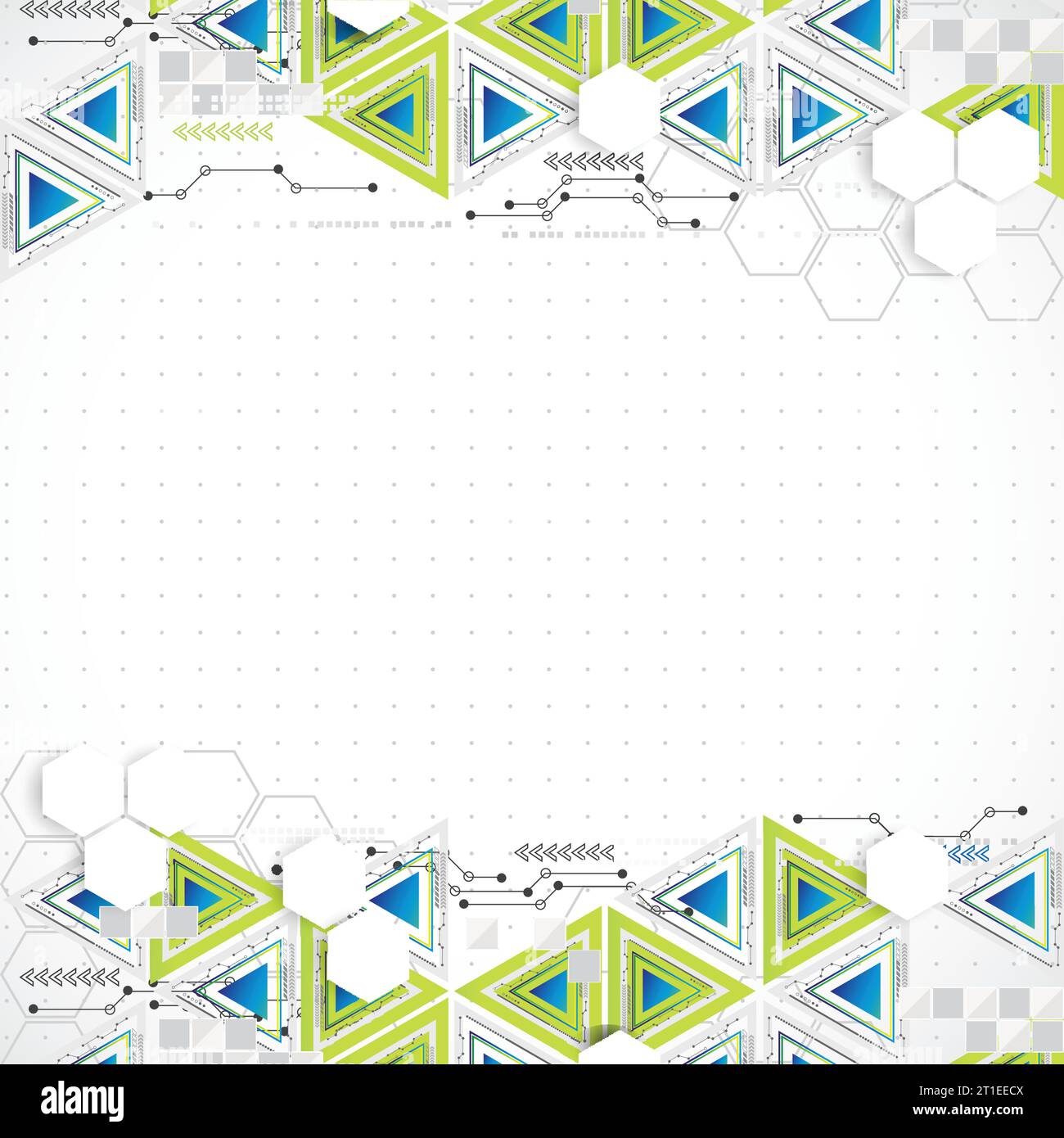 Abstract technology triangle background. Vector Stock Vector Image ...