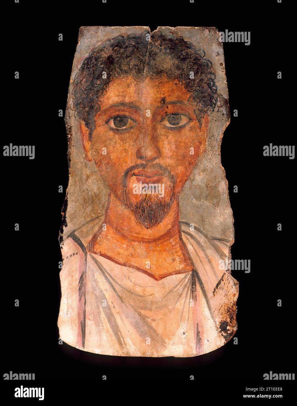 Funerary Portrait (image 1 of 2), Late 3rd - 4th century A.D Stock ...