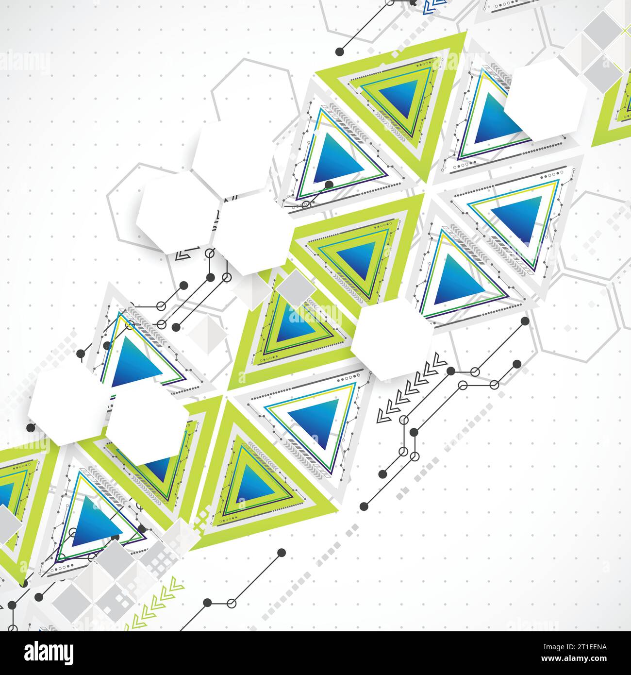Abstract technology triangle background. Vector Stock Vector Image ...