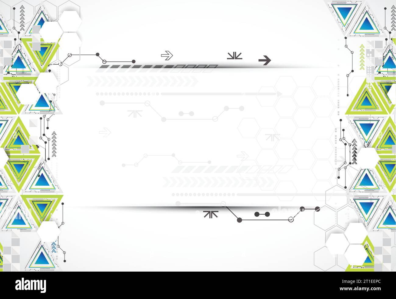 Abstract technology triangle background. Vector Stock Vector Image ...