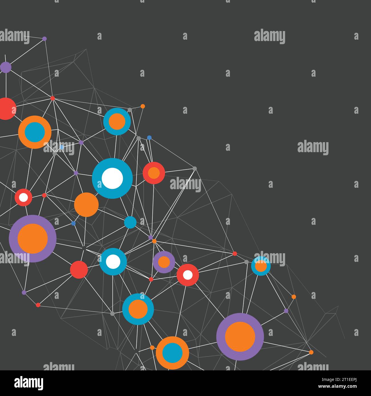 Network color technology communication background. Vector Stock Vector ...