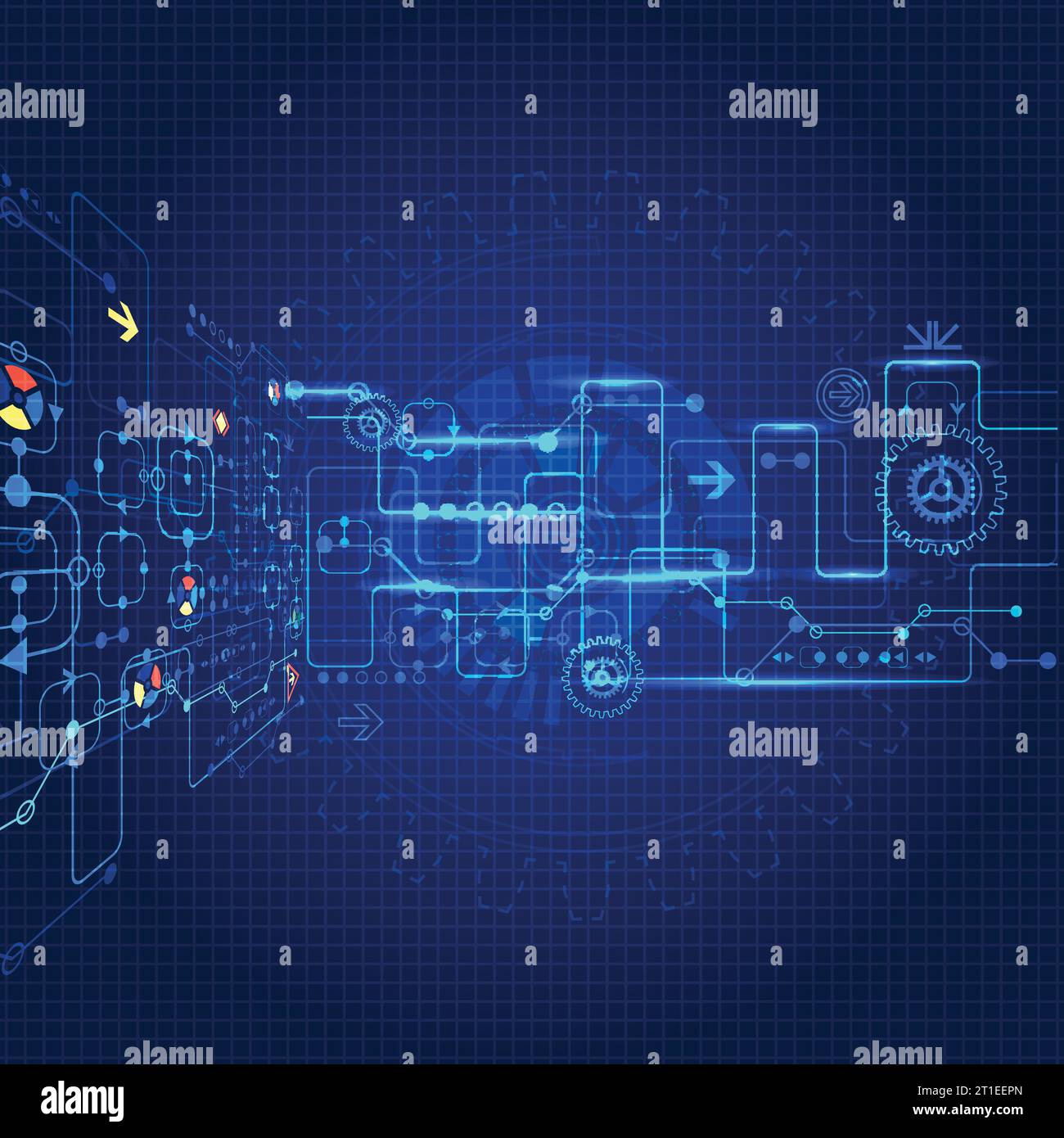 Abstract engineering future technology background Stock Vector Image ...