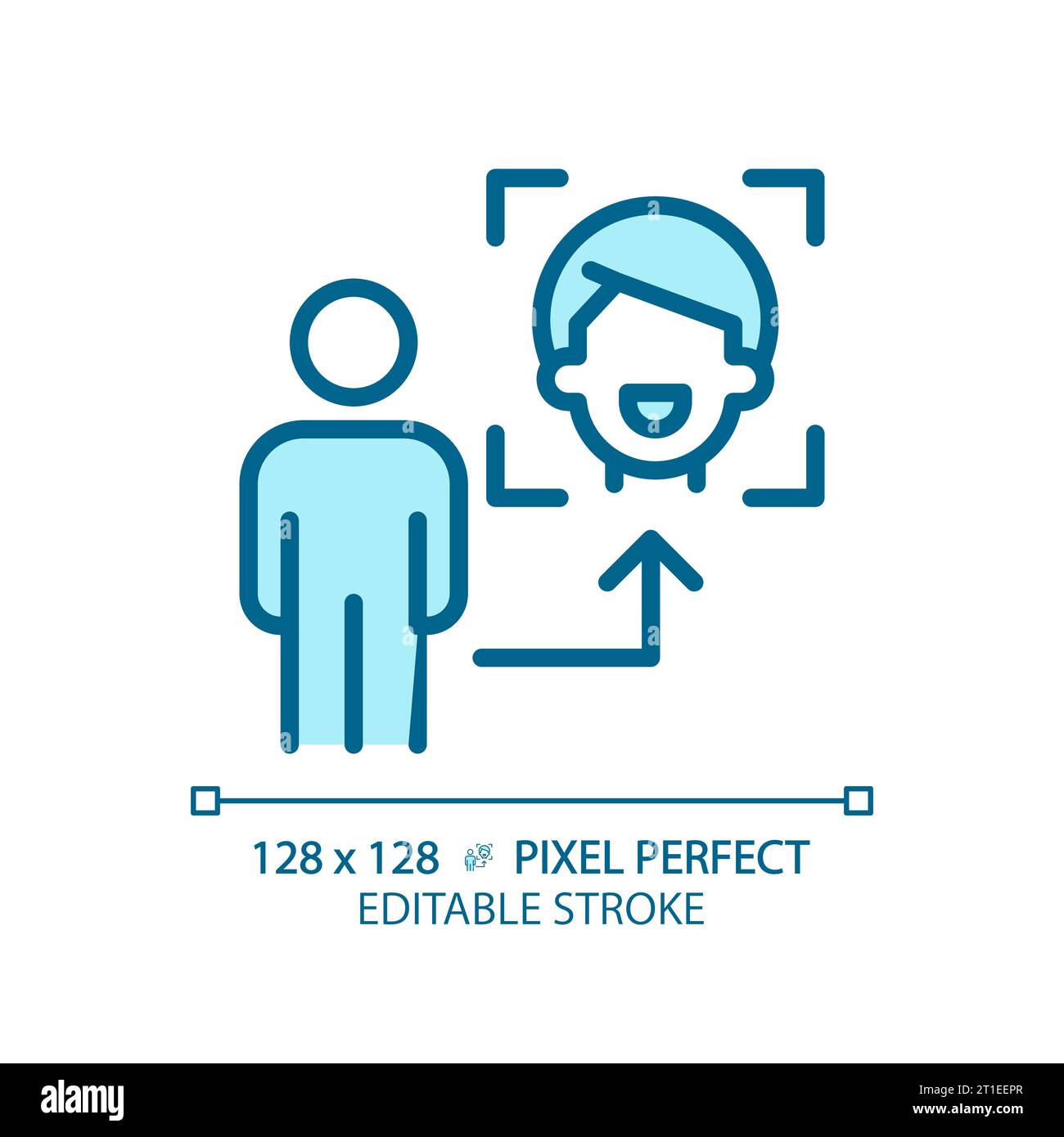 Face recognition icon hi-res stock photography and images - Alamy