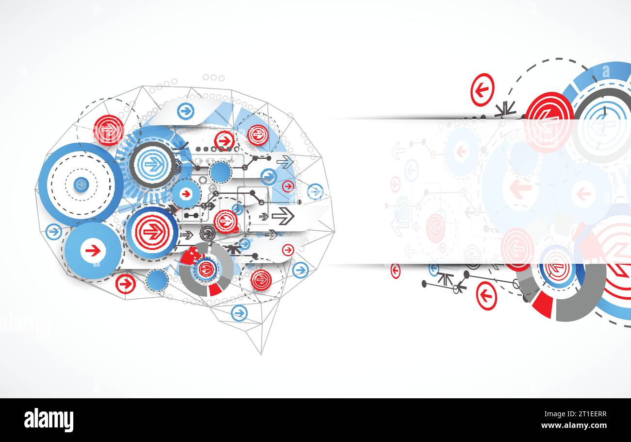 Abstract digital brain,technology concept. Vector Stock Vector Image & Art - Alamy