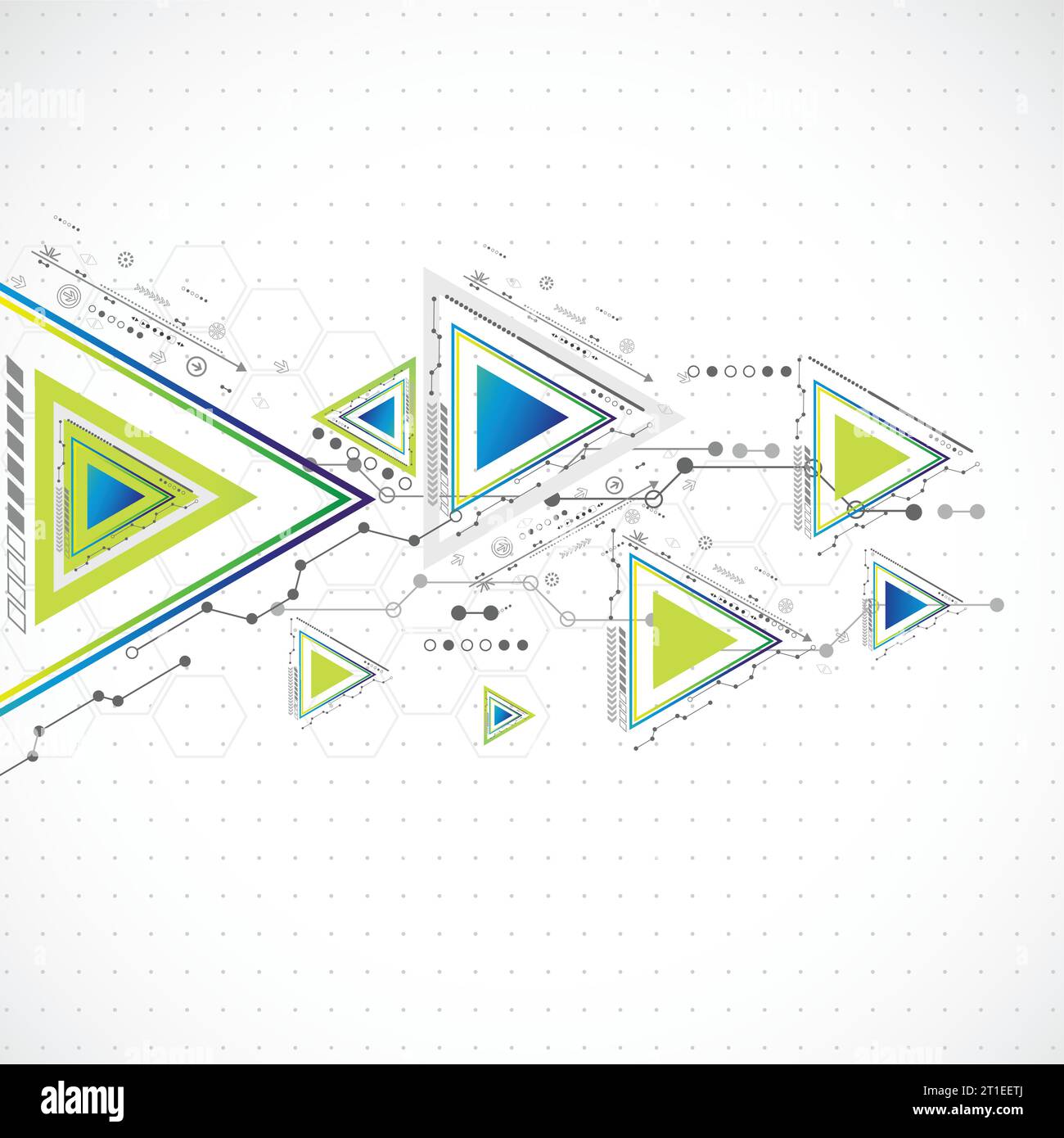 Abstract technology triangle background. Vector Stock Vector Image ...
