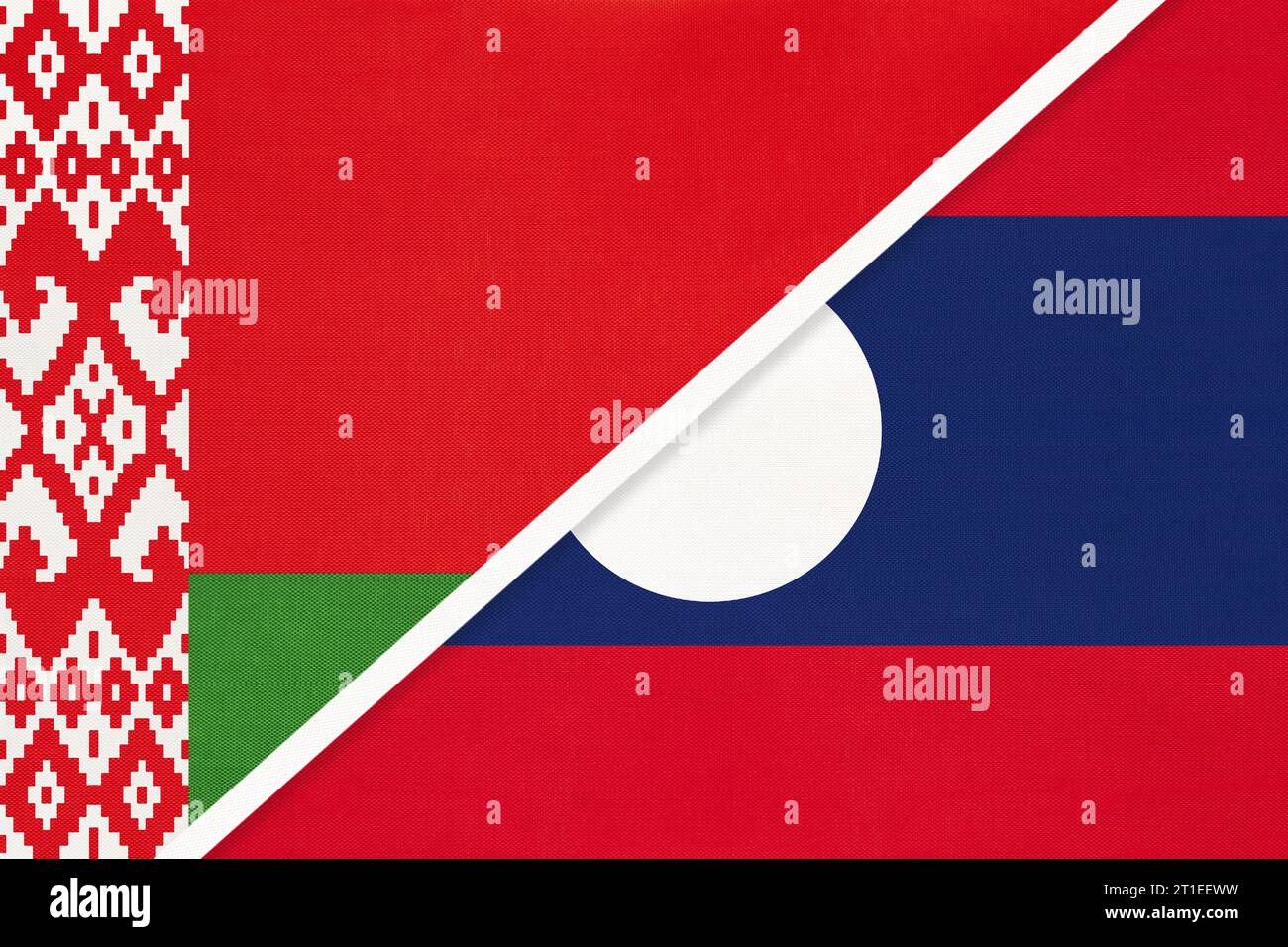 Belarus and Laos, symbol of country. Belarusian vs Laotian national ...