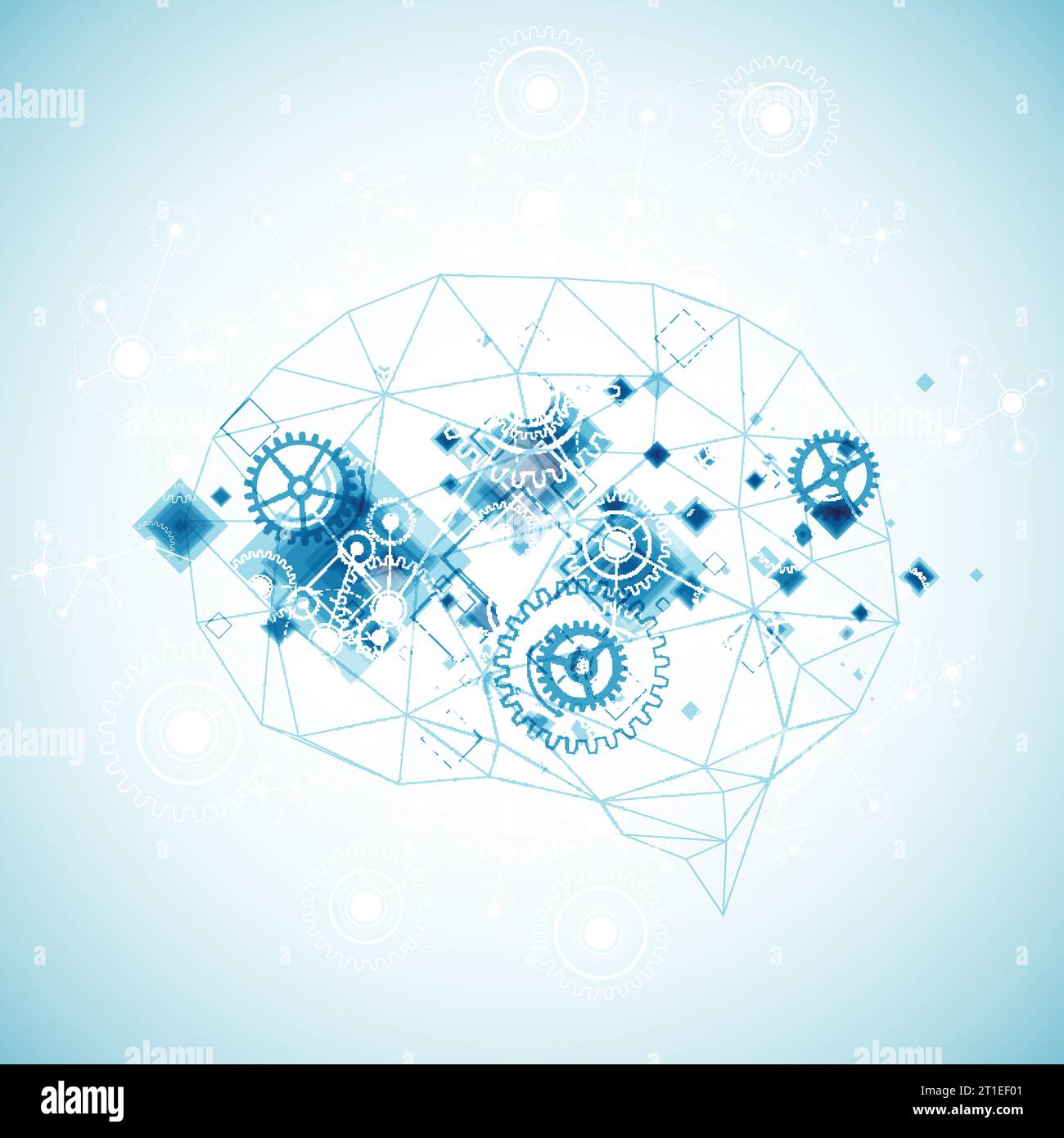 Abstract digital brain,technology concept. Vector Stock Vector Image & Art - Alamy