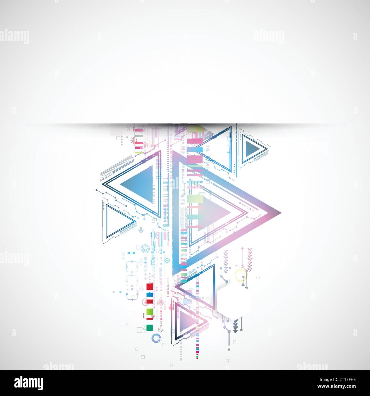 Abstract technology triangle background. Vector Stock Vector Image ...