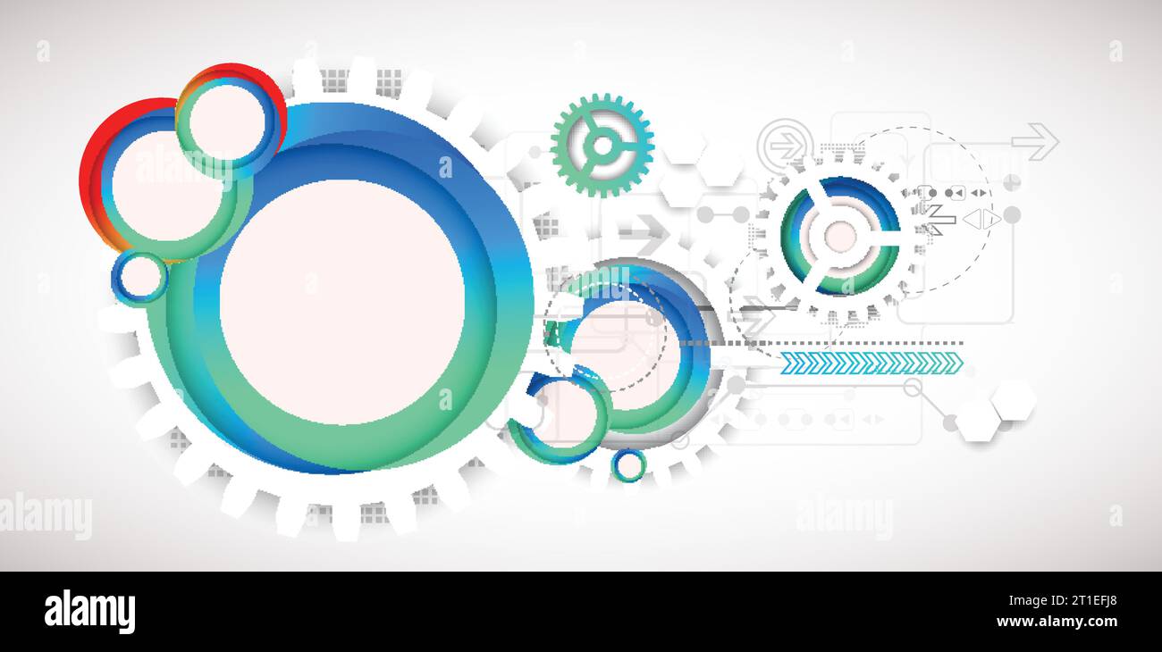 Abstract technological background with various technological elements. Structure pattern ...