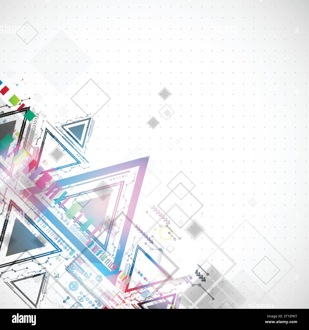 Abstract technology triangle background. Vector Stock Vector Image ...