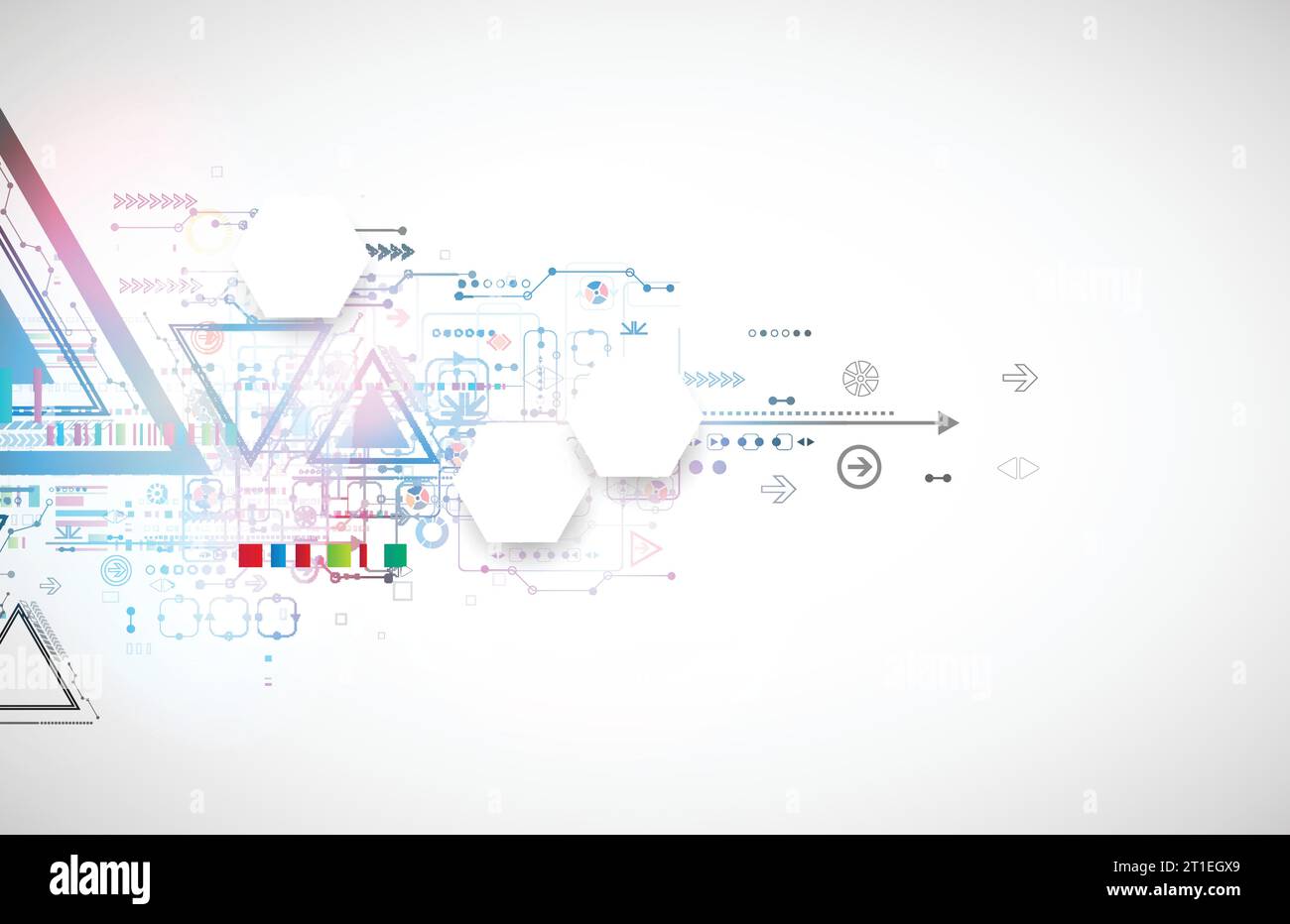 Abstract technology triangle background. Vector Stock Vector Image ...