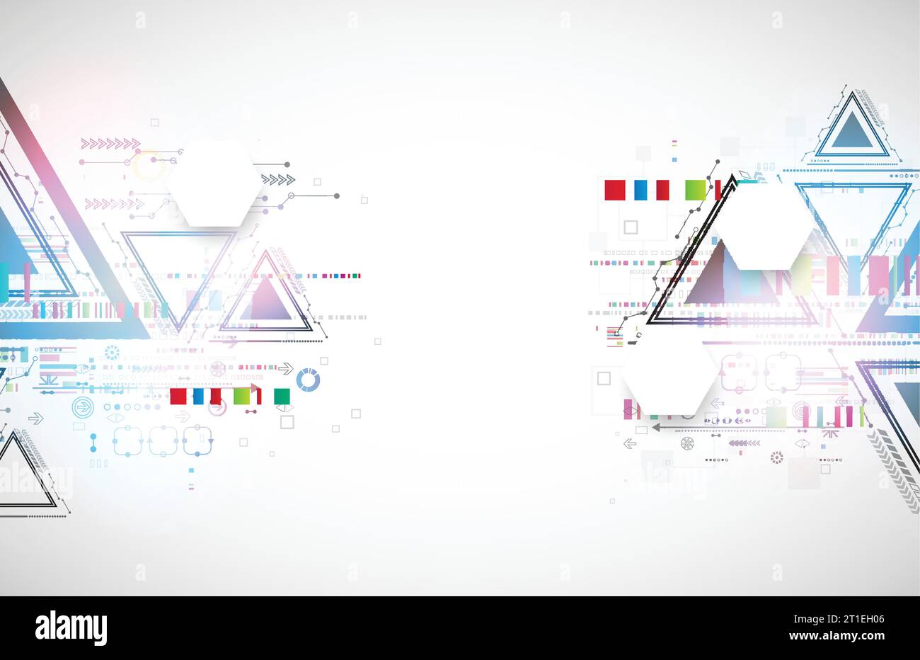 Abstract technology triangle background. Vector Stock Vector Image ...